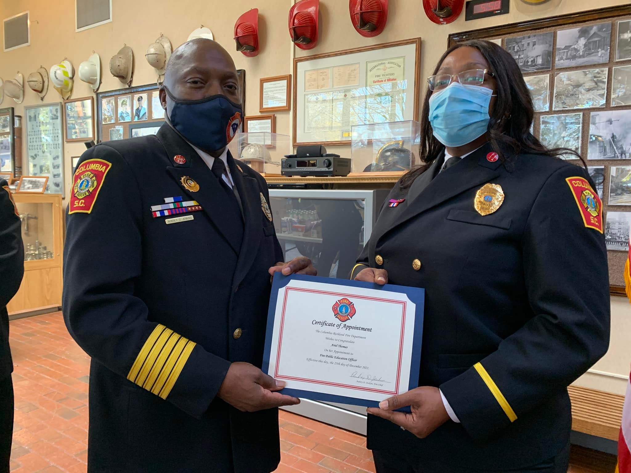 CRFD Names New Fire Training Officers & Fire Education Officer in ...