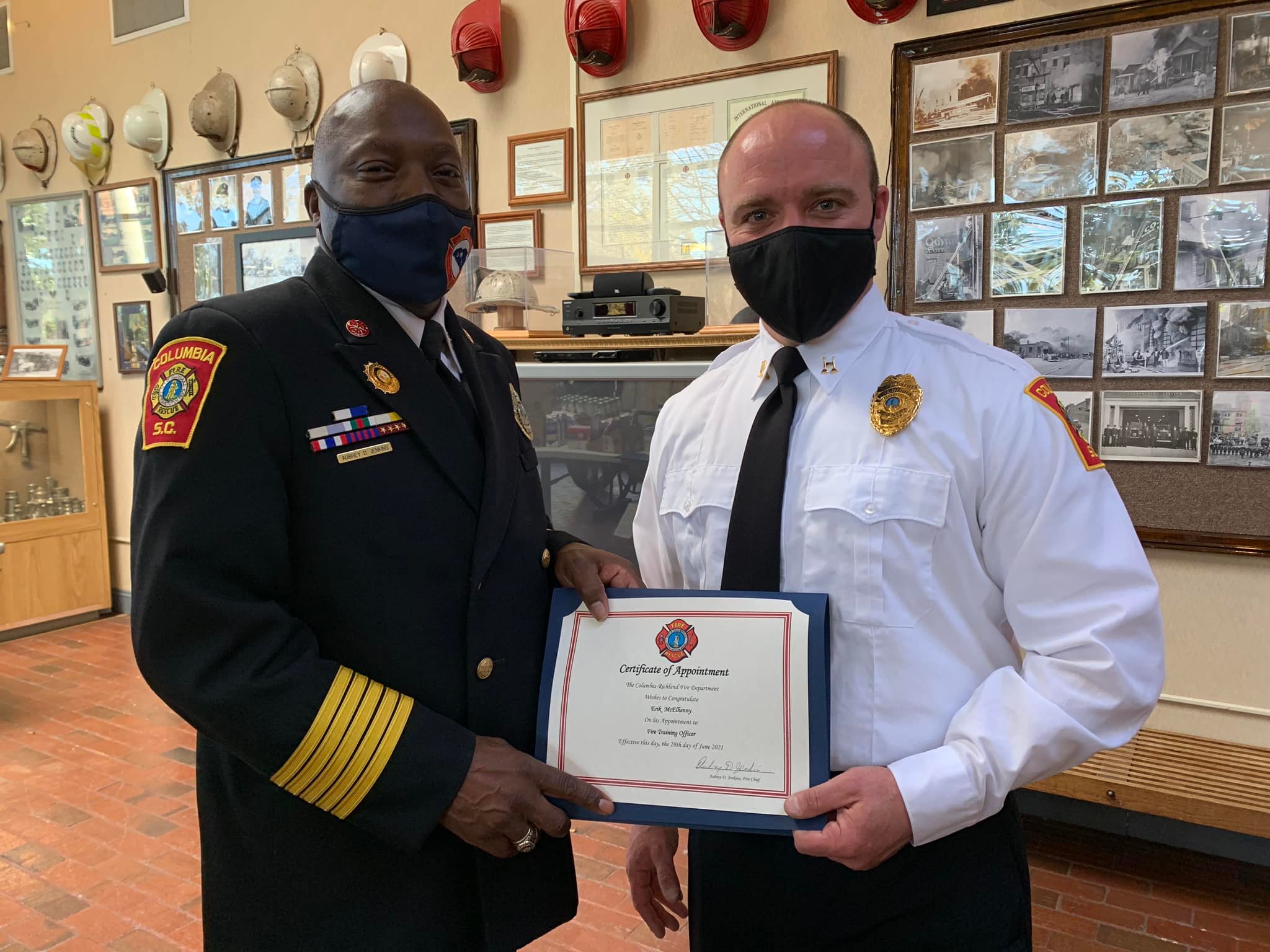 CRFD Names New Fire Training Officers & Fire Education Officer in ...