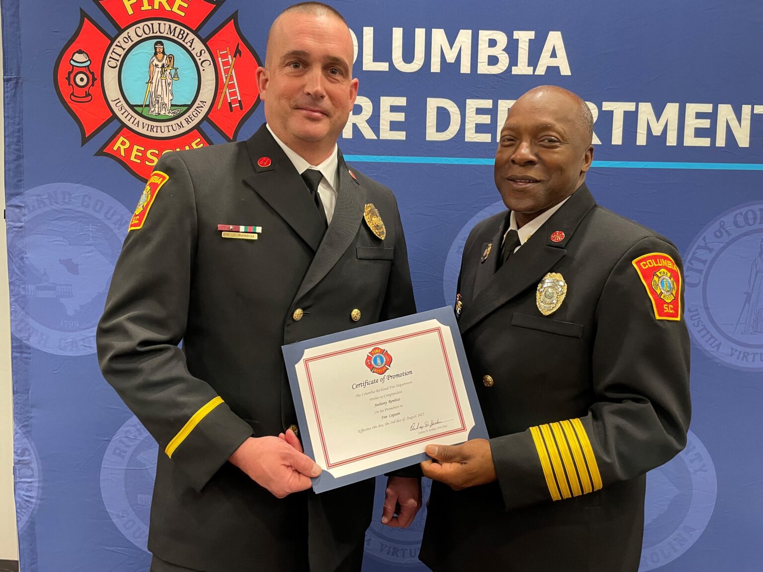 21 CRFD Firefighters Honored at Fall Promotional Ceremony - Columbia ...